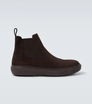 Giorgio Armani Suede Ankle Boots