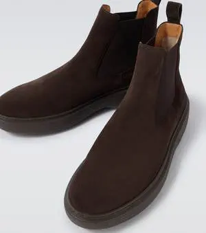 Giorgio Armani Suede Ankle Boots