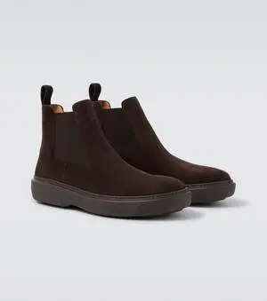 Giorgio Armani Suede Ankle Boots