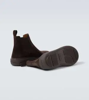 Giorgio Armani Suede Ankle Boots