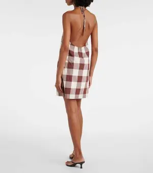 Posse Callie Gingham Cotton Minidress - Multicoloured