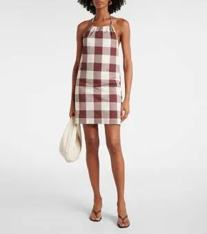 Posse Callie Gingham Cotton Minidress - Multicoloured