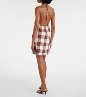 Posse Callie Gingham Cotton Minidress - Multicoloured