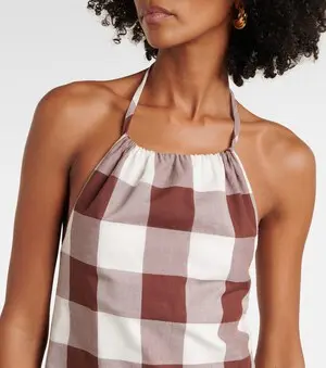 Posse Callie Gingham Cotton Minidress - Multicoloured