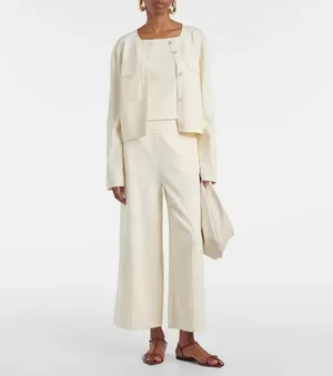 JOSEPH High-rise Wide-leg Pants