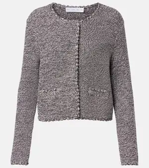 Proenza Schouler Nidia Macramé Cotton Jacket - Grey