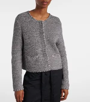 Proenza Schouler Nidia Macramé Cotton Jacket - Grey
