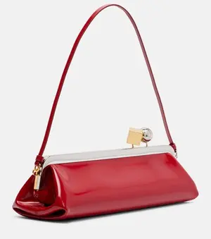 Jacquemus Salon Leather Clutch - Red