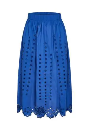 MARIE OLIVER Vandy Embroidered Midi Skirt