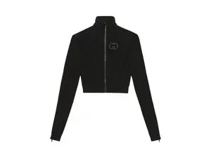 Gucci Zip Up Performance Tops For Women