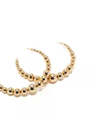 KENNETH JAY LANE Polished Hoop Earrings