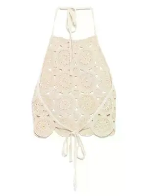 BAMBAH Cropped Halter Top