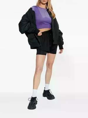 Adidas By Stella McCartney Snakeskin-pattern Long-sleeve Top