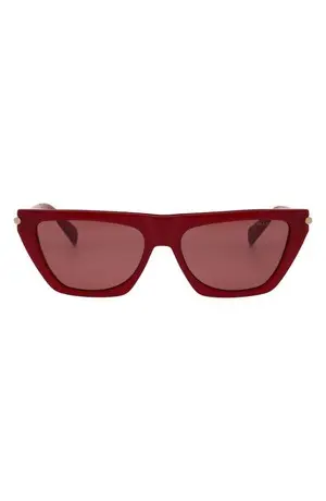 ALLSAINTS Minka 54mm Cat Eye Sunglasses - Lipstick Red