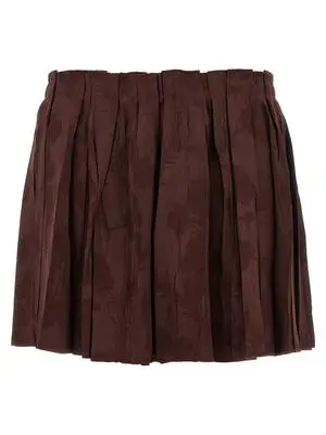 Etro Jacquard Floral Mini Skirt - Red