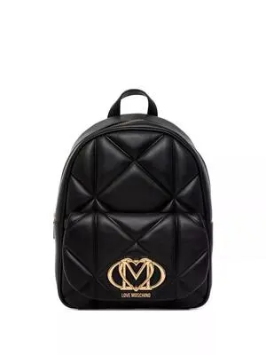 Love Moschino Gold Tone Backpacks