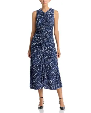 BOSS Elamo Printed Midi Dress