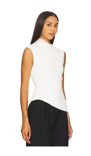 NICHOLAS Callie Asymmetrical Ruched Top