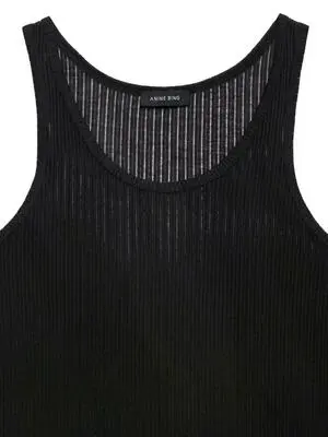 ANINE BING Eugene Ribbed Tank Top