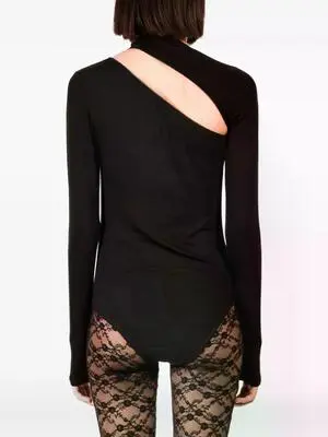 IOANA CIOLACU Asymmetric Neckline Bodysuit