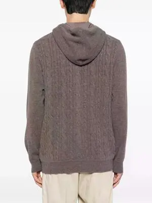 N.peal Cable Knit Hoodie