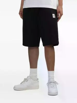 New Era Logo-patch Shorts - Black