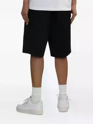 New Era Logo-patch Shorts - Black
