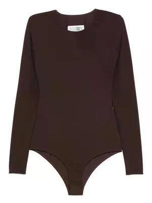 MAISON MARGIELA Long-sleeved Bodysuit - Brown