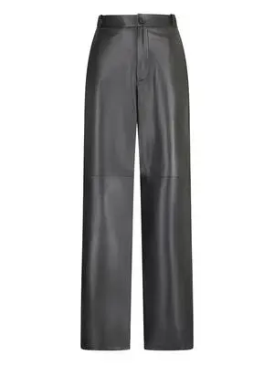 DESA 1972 Leather High-waisted Trousers