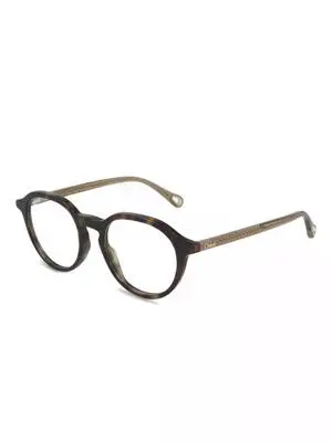 Chloé Tortoiseshell Round-frame Glasses - Brown