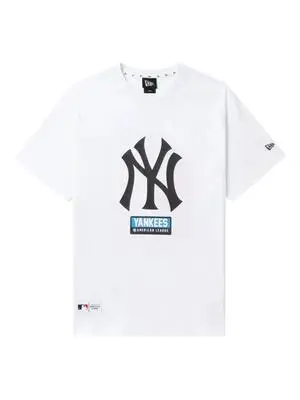 New Era Logo-graphic Printed T-shirt - White