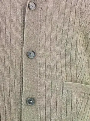 Brioni Ribbed Knit Cardigan