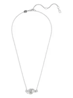 SWAROVSKI Matrix Baguette-cut Knot Necklace - White