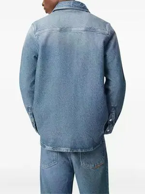 Axel Arigato Embroidered-logo Denim Shirt