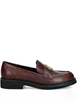 Guess Logo-plaque Leather Loafers