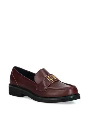 Guess Logo-plaque Leather Loafers