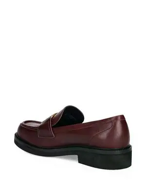 Guess Logo-plaque Leather Loafers