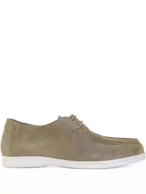 CALCE Lace-up Suede Shoes - Neutrals