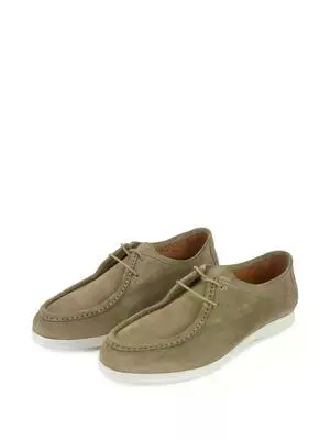 CALCE Lace-up Suede Shoes - Neutrals