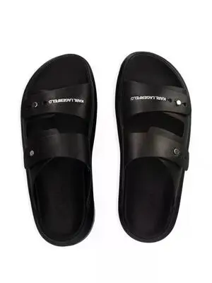 Karl Lagerfeld Leather Slides