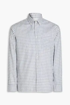 Officine Générale Arsene Gingham Cottontwill Shirt