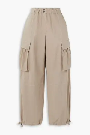 Brunello Cucinelli Cotton-poplin Straight-leg Cargo Pants