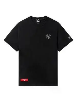 New Era Rhinestone-embellished Logo T-shirt - Black