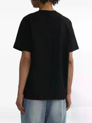 New Era Rhinestone-embellished Logo T-shirt - Black