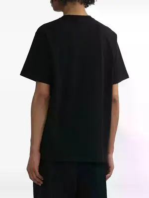 New Era Logo-patch Cotton T-shirt - Black