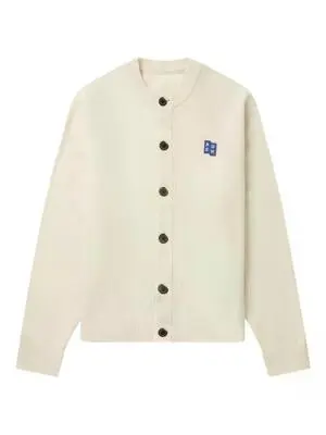 ADER ERROR Sig; Bl Tag Logo-patch Buttoned Cardigan - Neutrals