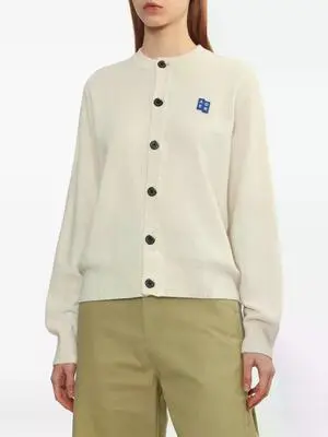 ADER ERROR Sig; Bl Tag Logo-patch Buttoned Cardigan - Neutrals