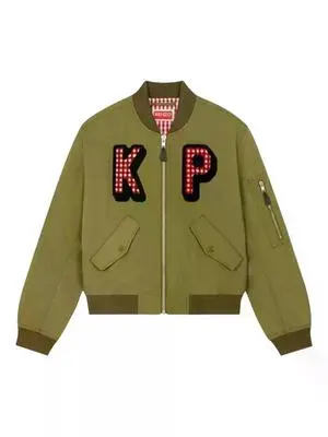 Kenzo Gingham-patch Bomber Jacket