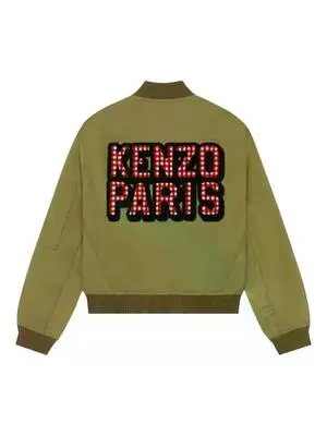 Kenzo Gingham-patch Bomber Jacket