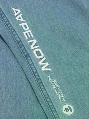 AAPE BY *A BATHING APE® Logo-appliqué Regular Jeans